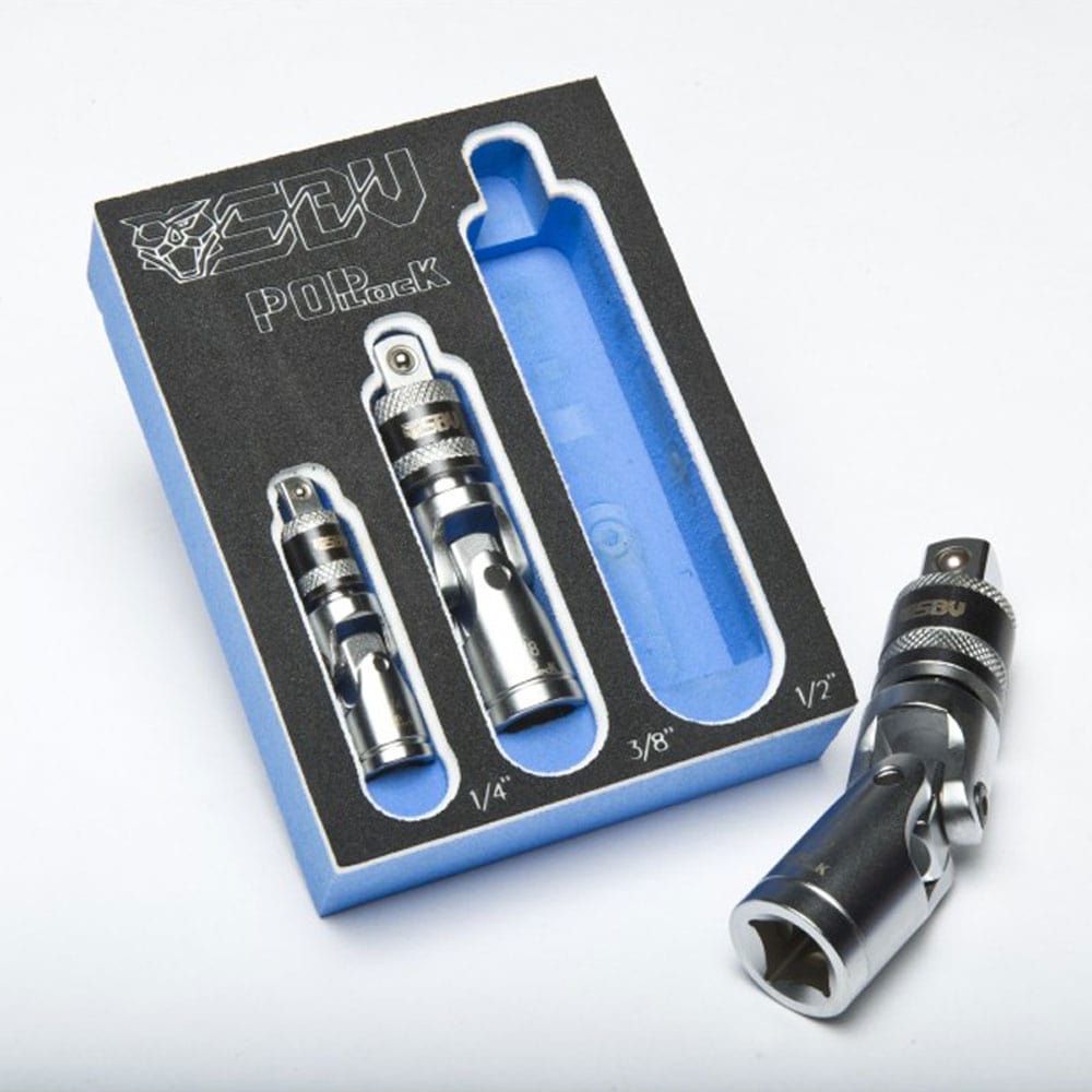 Quick Locking Uni-Joint Set (1/4", 3/8" & 1/2"), 3pcs - SBVTools