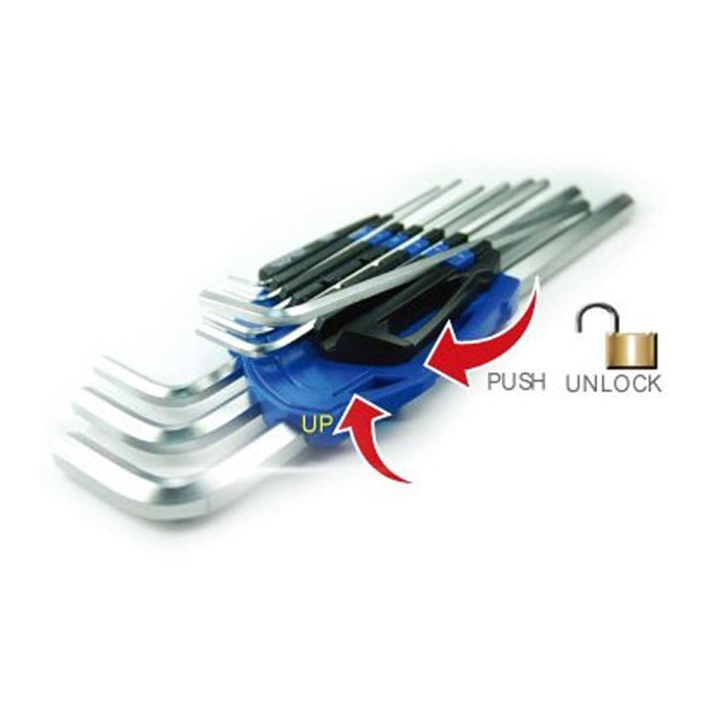 (Extra Long) Extractor Hex Key Set, 9 Pcs - SBVTools