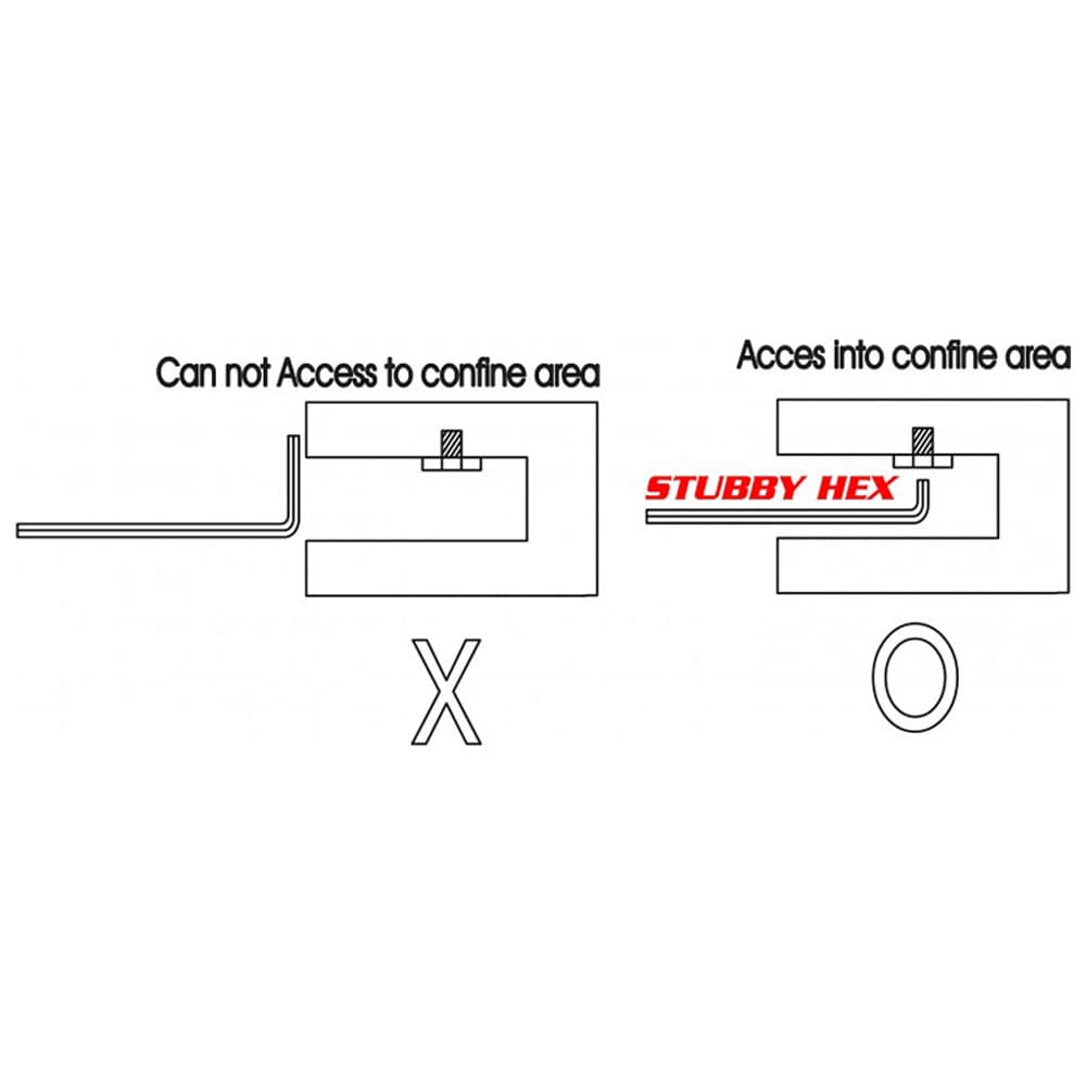(Long) Stubby Hex Key Set, 9pcs - SBVTools